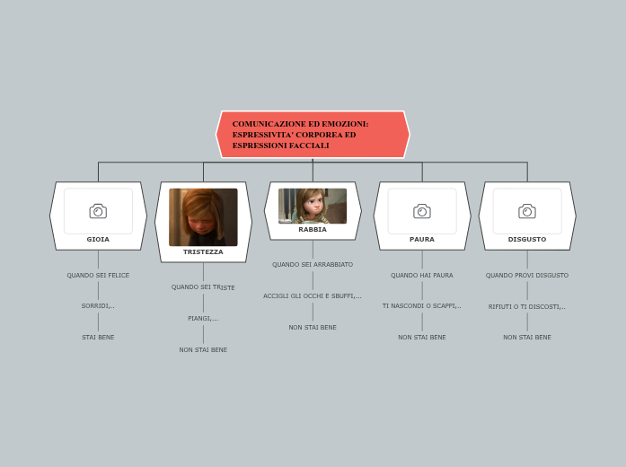 MAPPA EMOZIONI E COMUNICAZIONE personalizz...- Mind Map